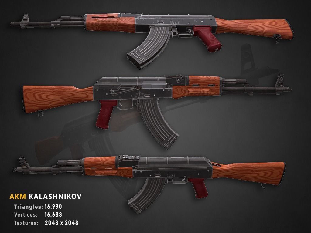 AKM Kalashnikov AK 47 3D model | CGTrader