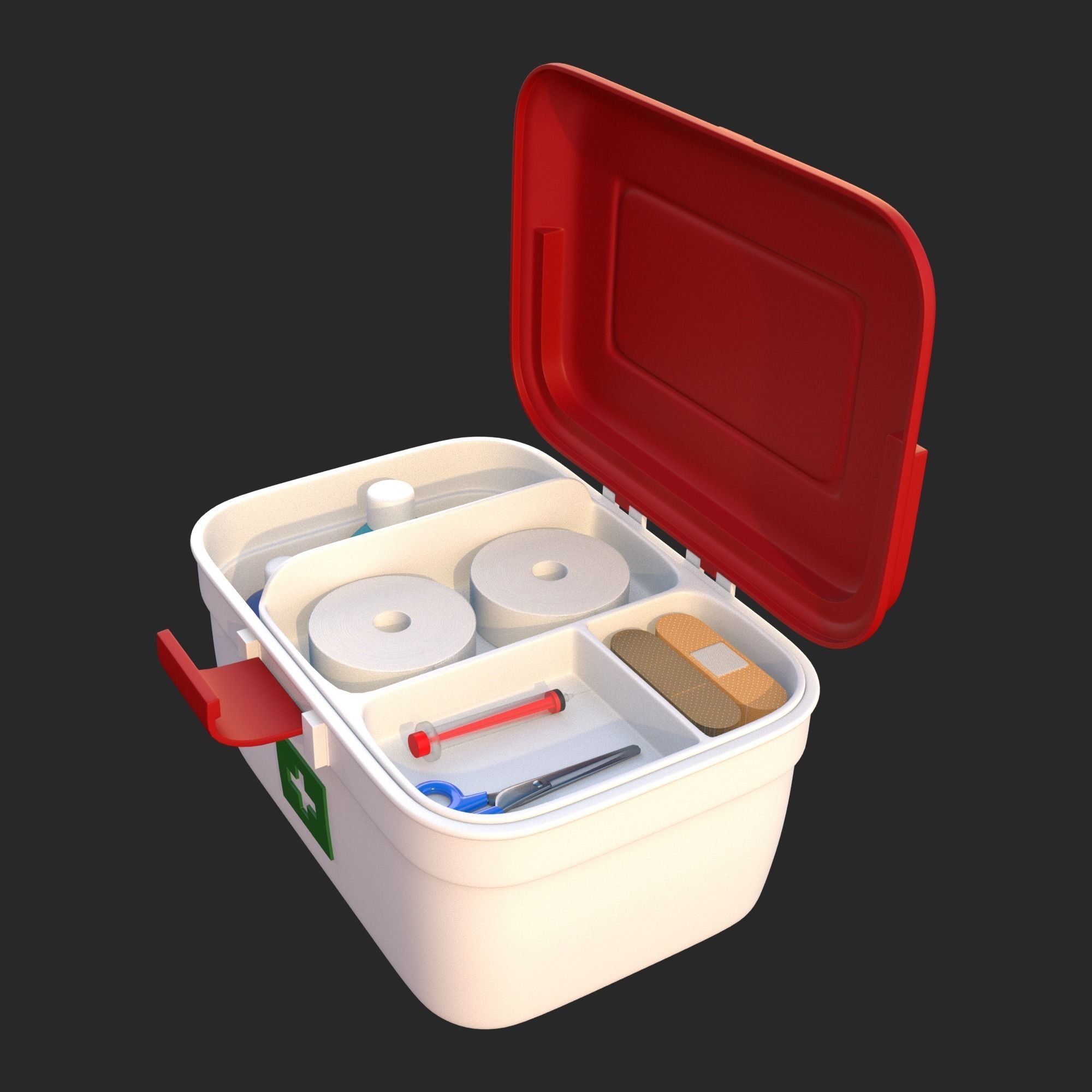 3D model First Aid Box VR / AR / low-poly | CGTrader