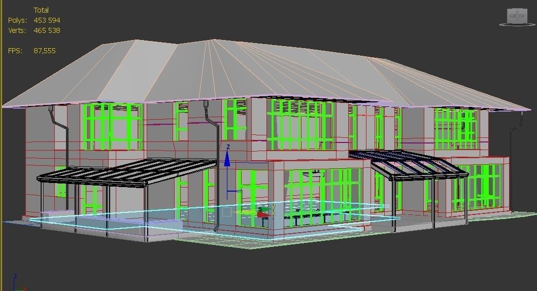 House exterior without textures free 3D model | CGTrader