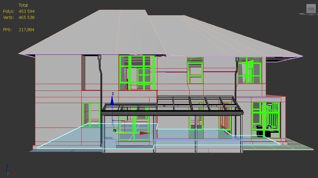 House exterior without textures free 3D model | CGTrader