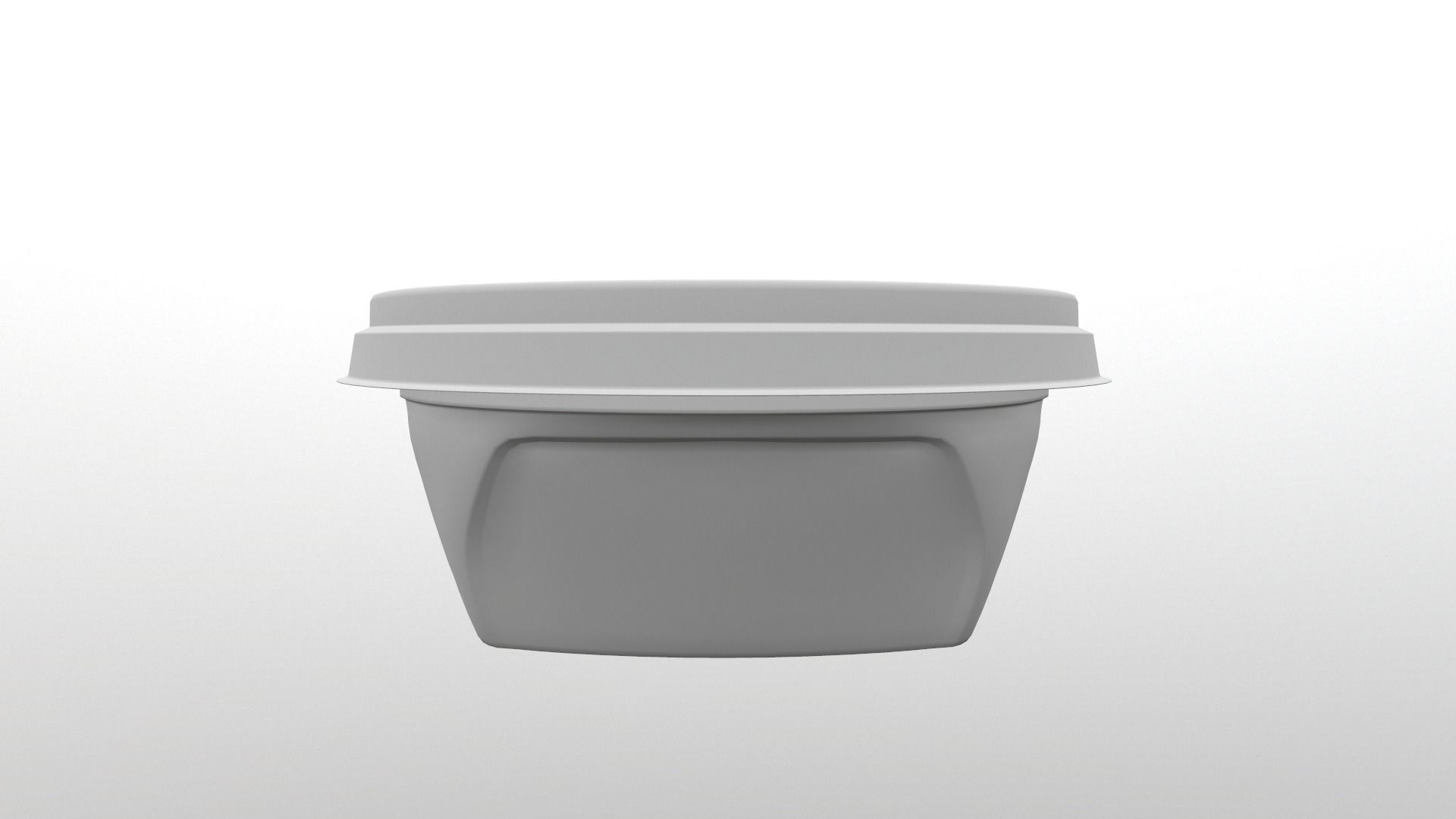 Food Box Round 3D model | CGTrader