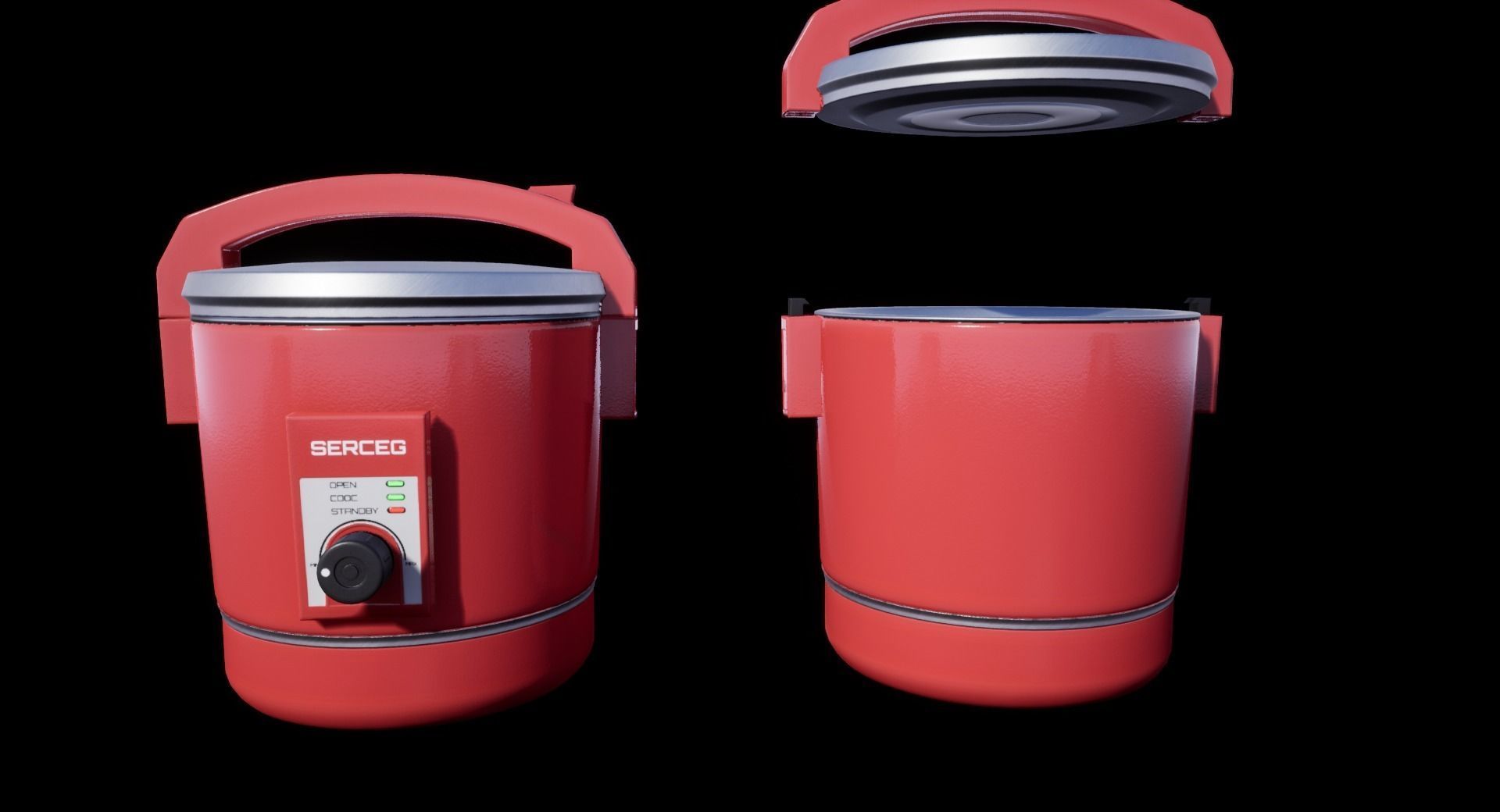 3D model Old Rice Cooker VR / AR / low-poly | CGTrader