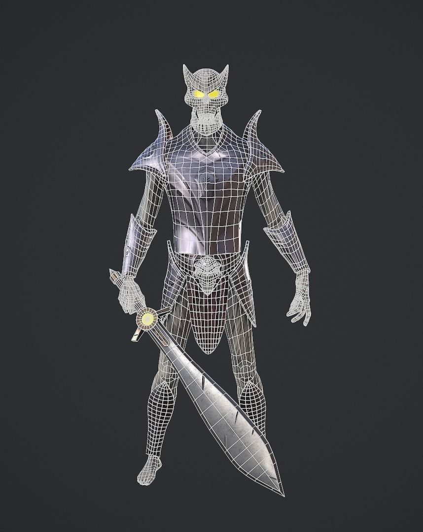 3D model Skeleton Warrior VR / AR / low-poly rigged | CGTrader