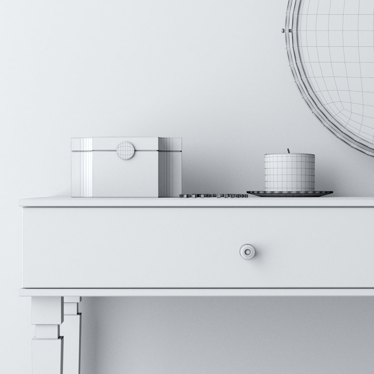 Dressing table 3D model | CGTrader