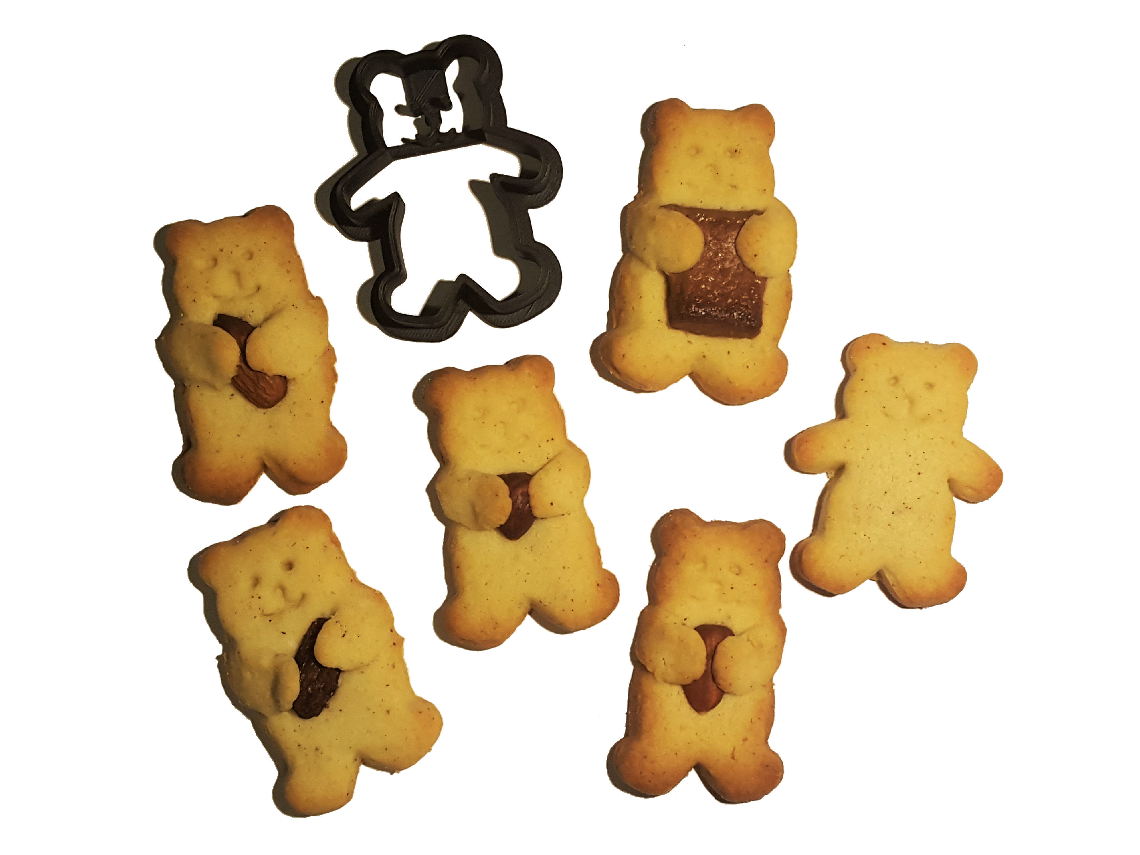Teddy bear cookie cutter v2 3D print model | CGTrader