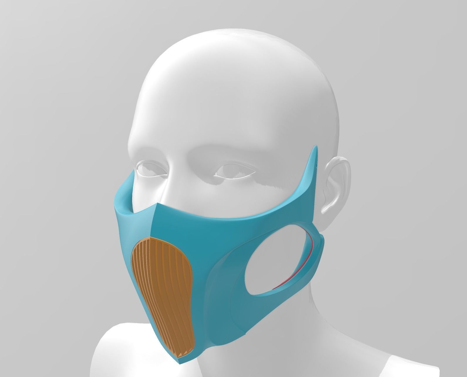 Respirator - Breathing Mask With HEPA Filter free 3D model 3D printable ...