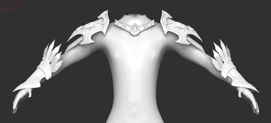 Female armor wearable armor female for cosplay 3D model 3D printable ...