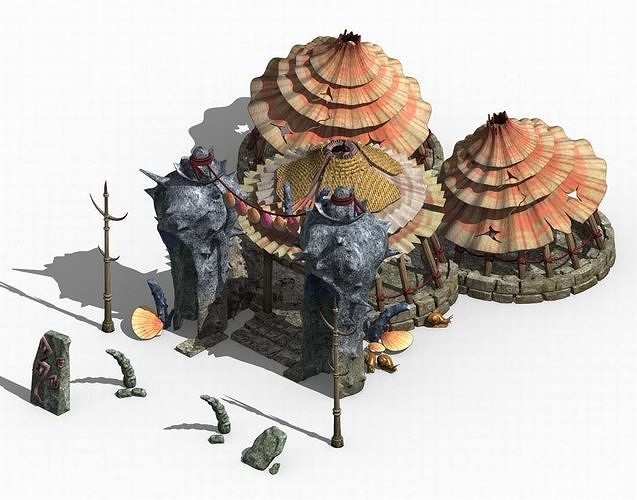 Conch Architecture 01 3D model | CGTrader