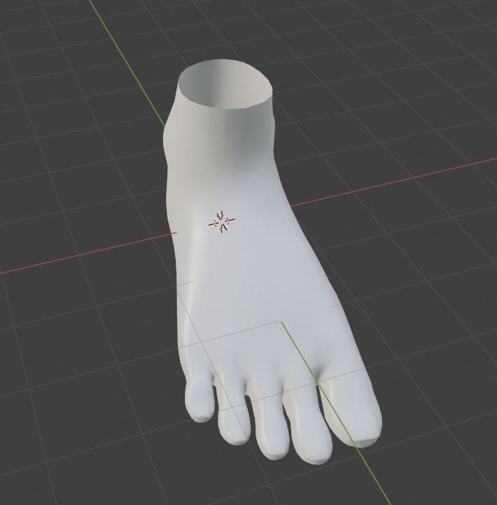 3D model Human-Feet foot with line drawn VR / AR / low-poly | CGTrader