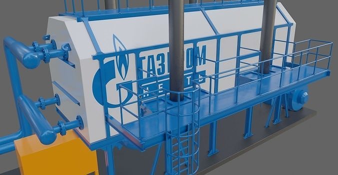 Ptb-furnace of Oil refinery 3D model | CGTrader
