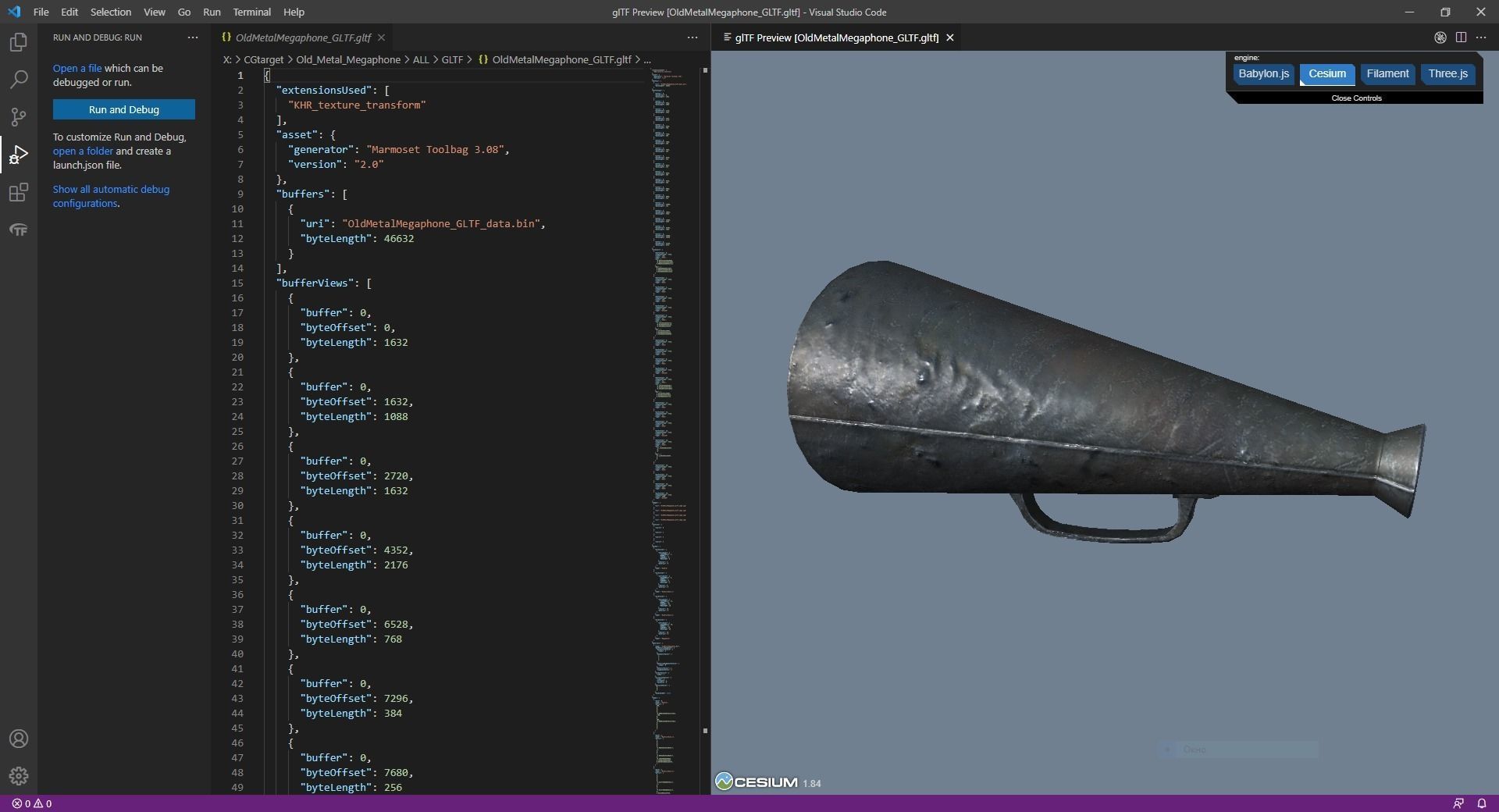3D model Old Metal Megaphone VR / AR / low-poly | CGTrader