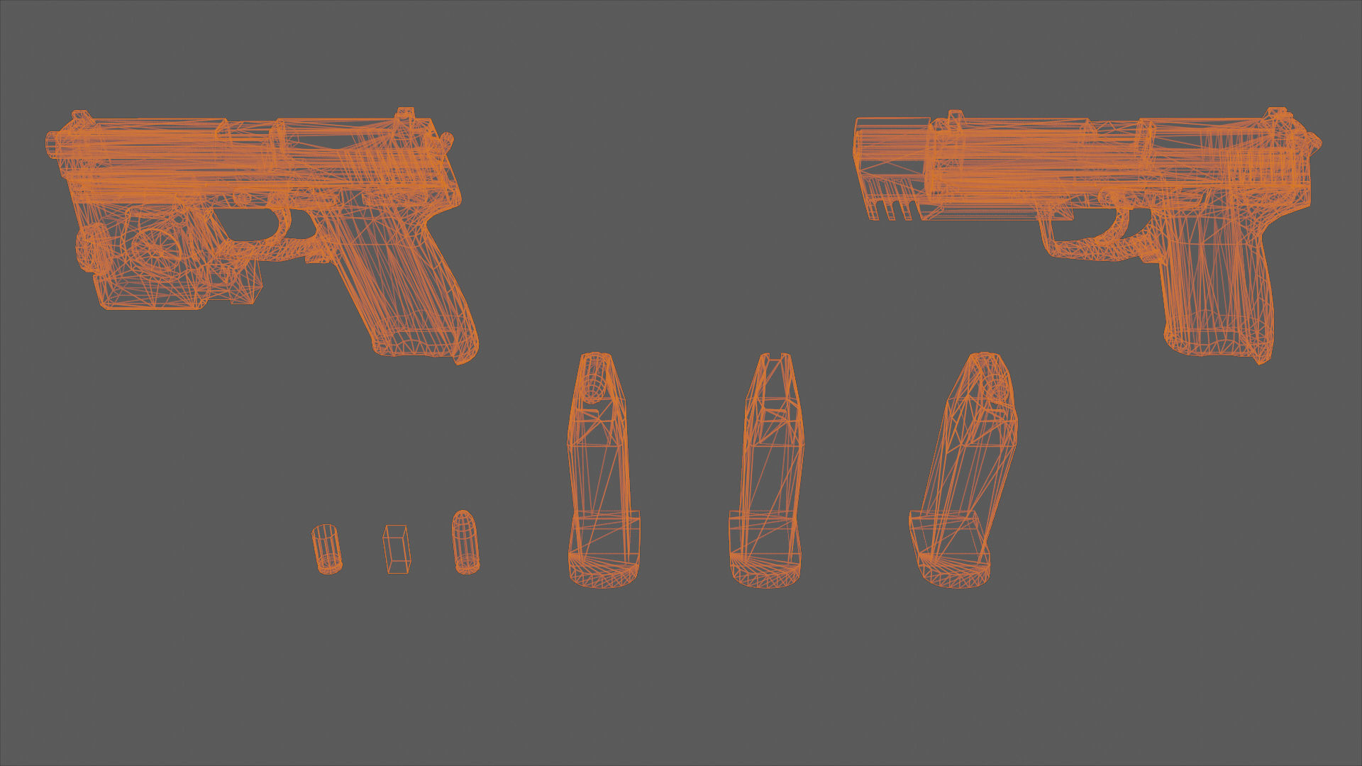 3D model HK USP 45 HL2 style VR / AR / low-poly | CGTrader