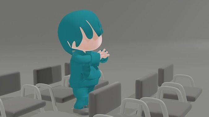 SEBAS free 3D model animated rigged | CGTrader