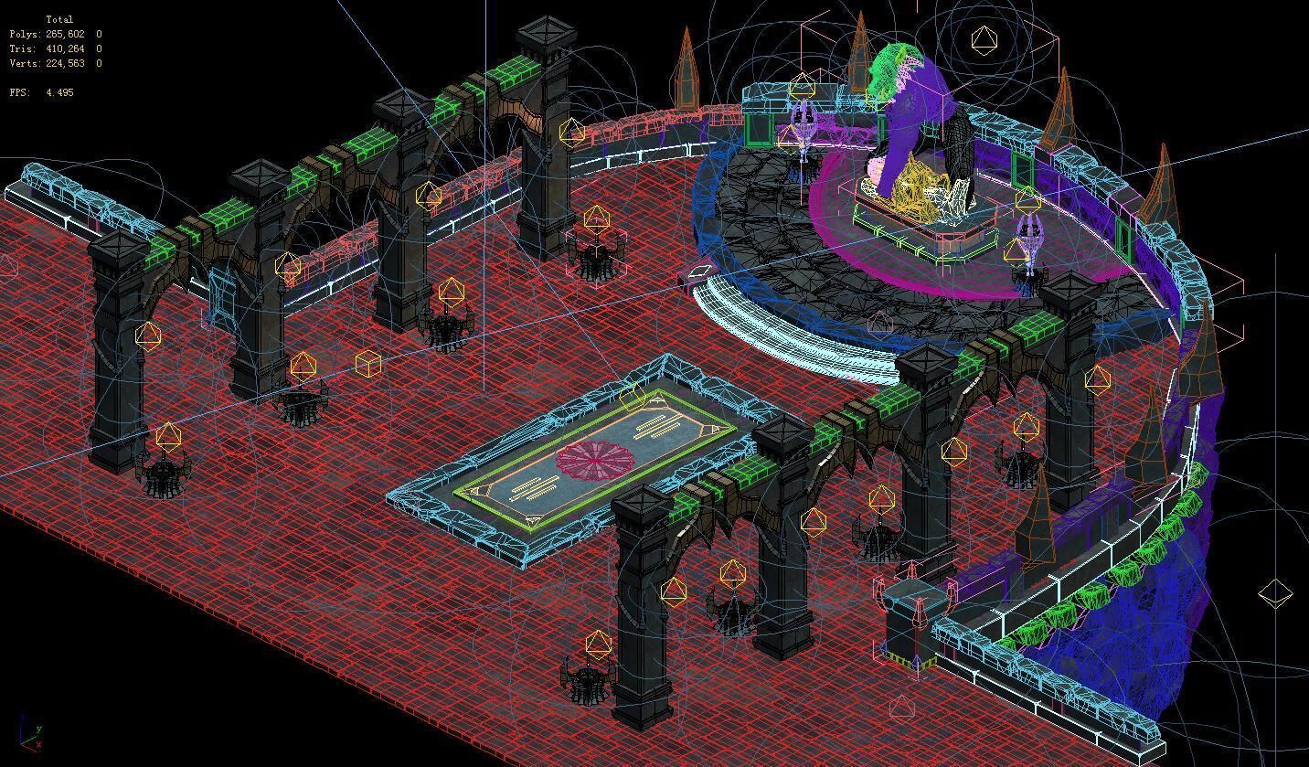 The werewolf palace - boss center altar 3D model | CGTrader