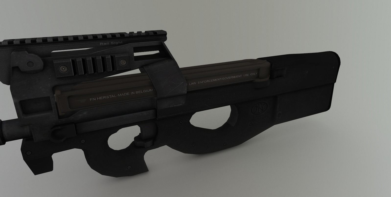 3D model SMG P90 VR / AR / low-poly | CGTrader