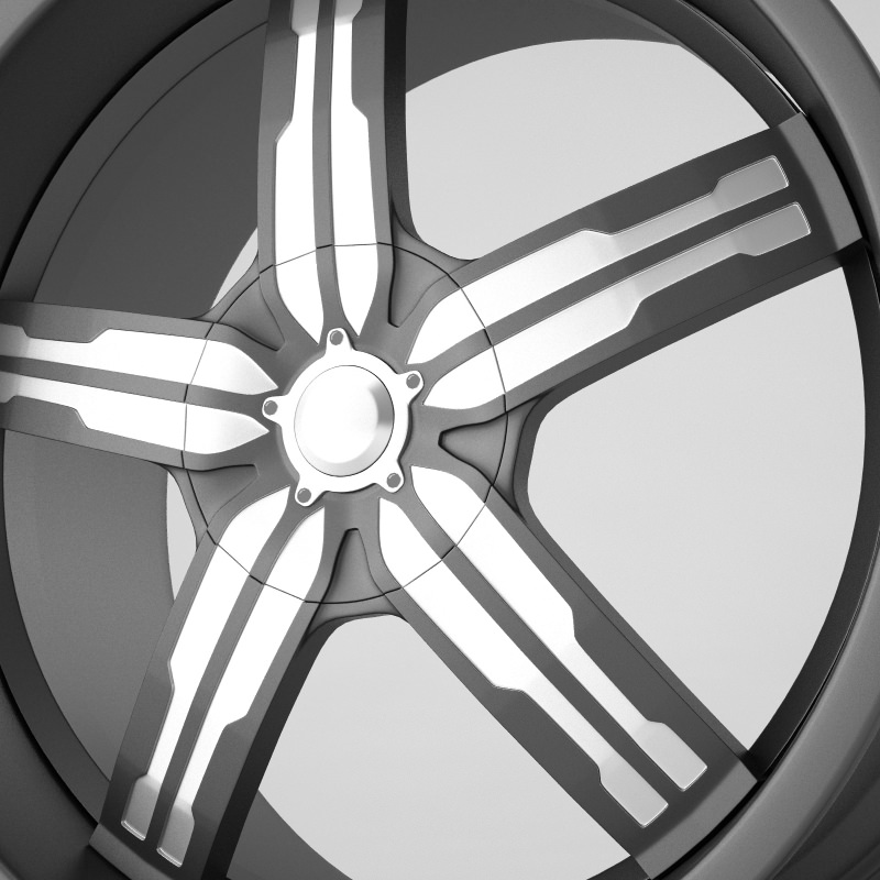 Black Ice Rims 3D model | CGTrader