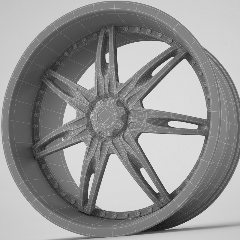 Black Ice Rims 3D model | CGTrader
