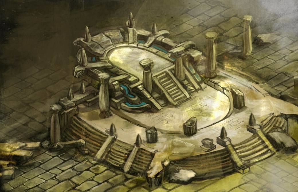 Ancient ruins - altar 3D model | CGTrader