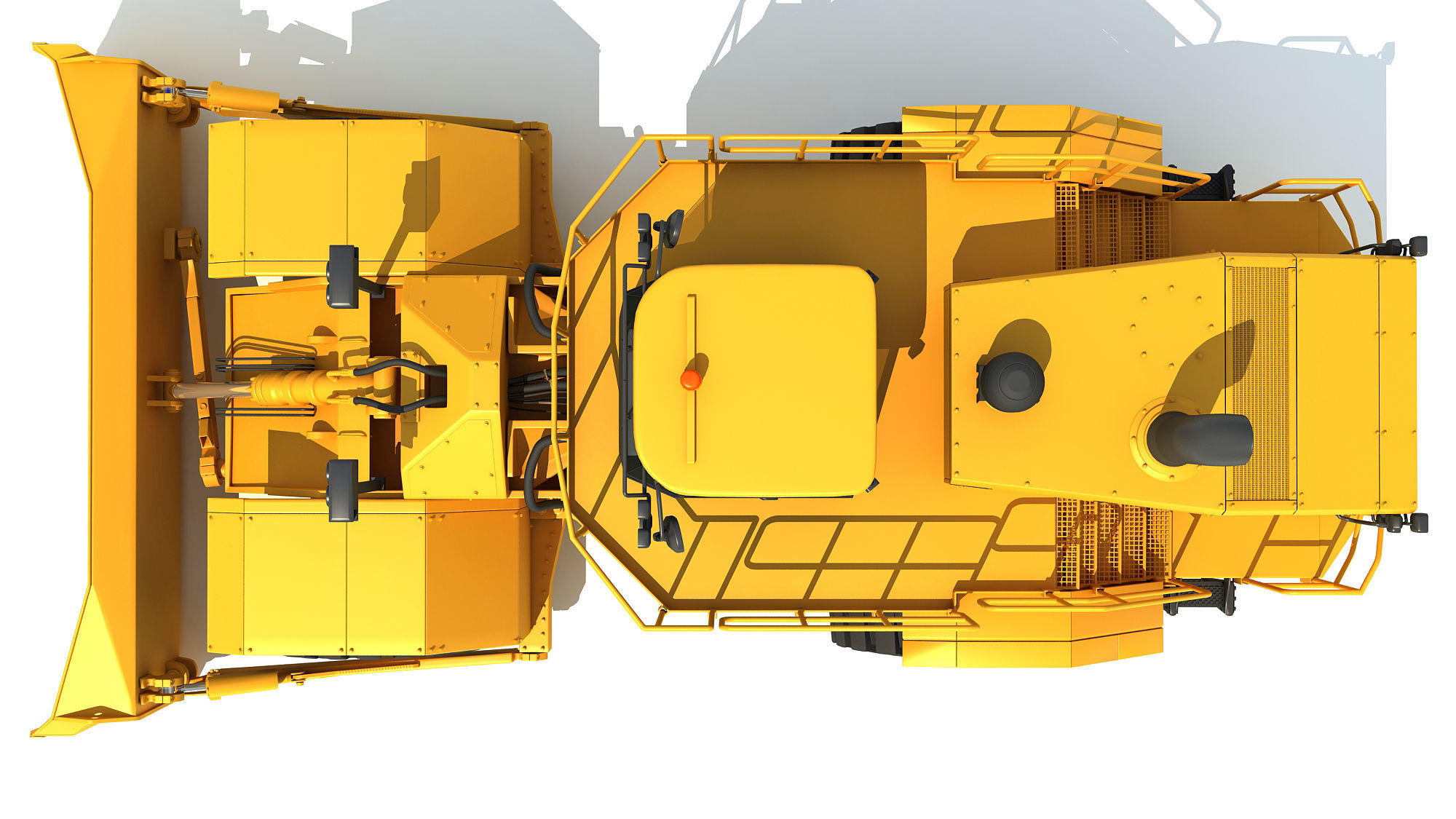 Wheel Dozer 3D model | CGTrader