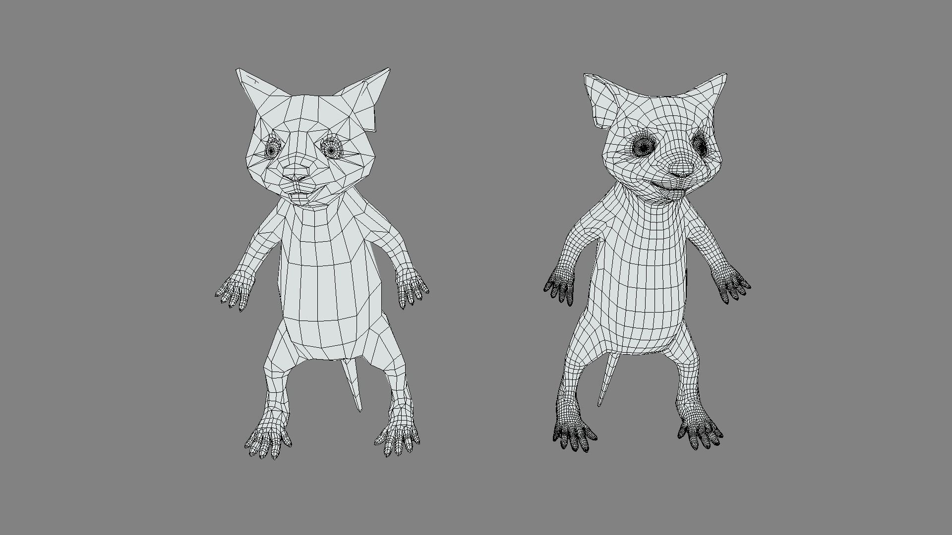 Cartoon mouse base mesh 3D model | CGTrader