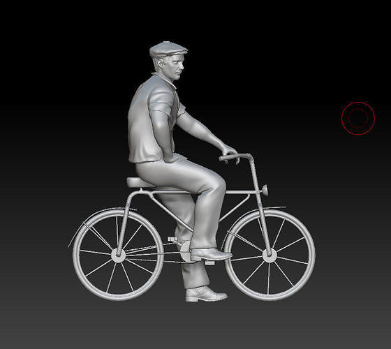 man on a bicycle 3D model 3D printable | CGTrader