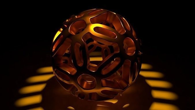 3D model Spherical Pattern Symmetry VR / AR / low-poly | CGTrader