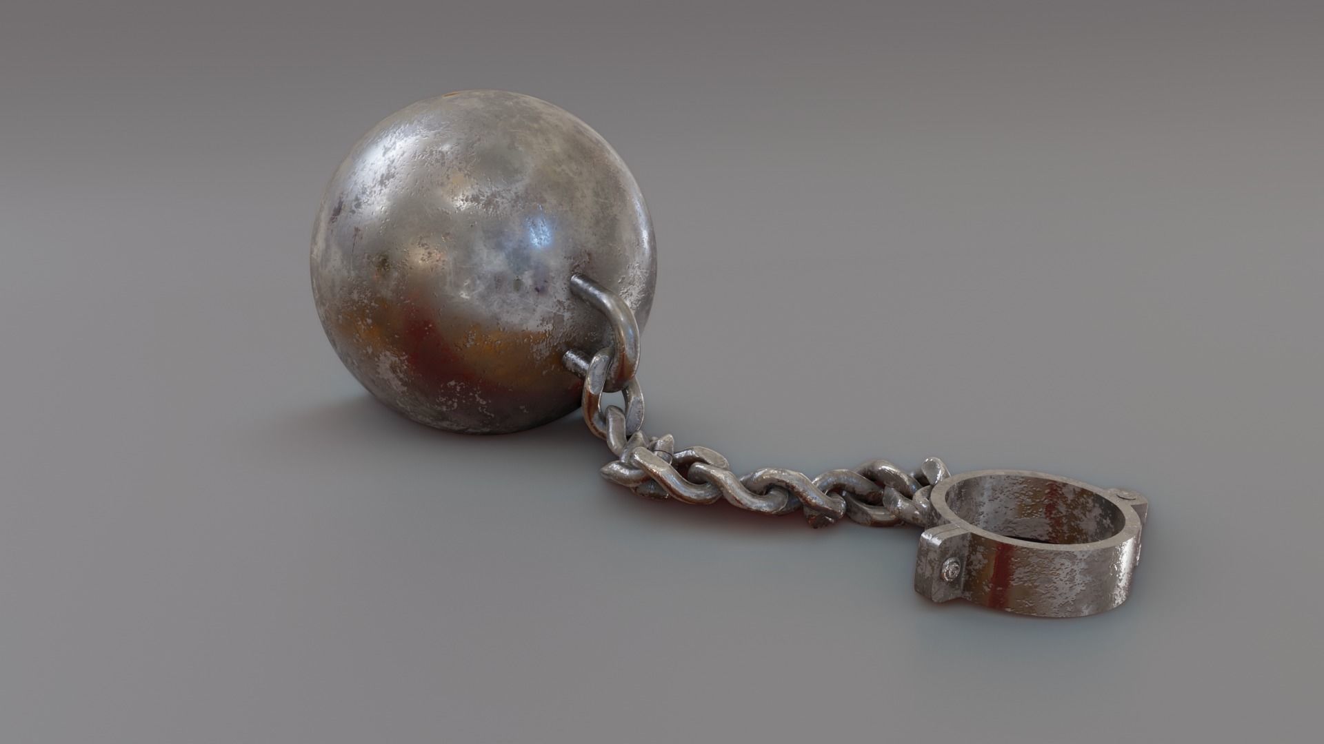 Ball and Chains 3D model | CGTrader