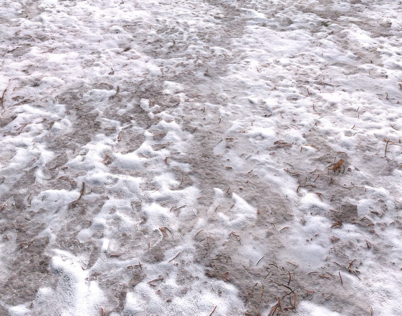 Snow terrain PBR pack 8 Texture | CGTrader
