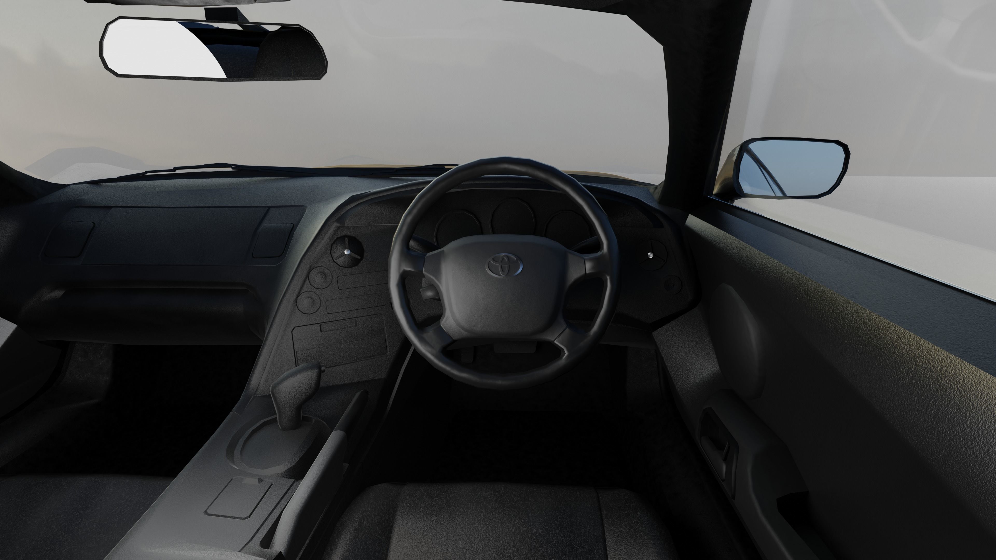 3D model Toyota Supra Mk 4 1989 Interior VR / AR / low-poly | CGTrader