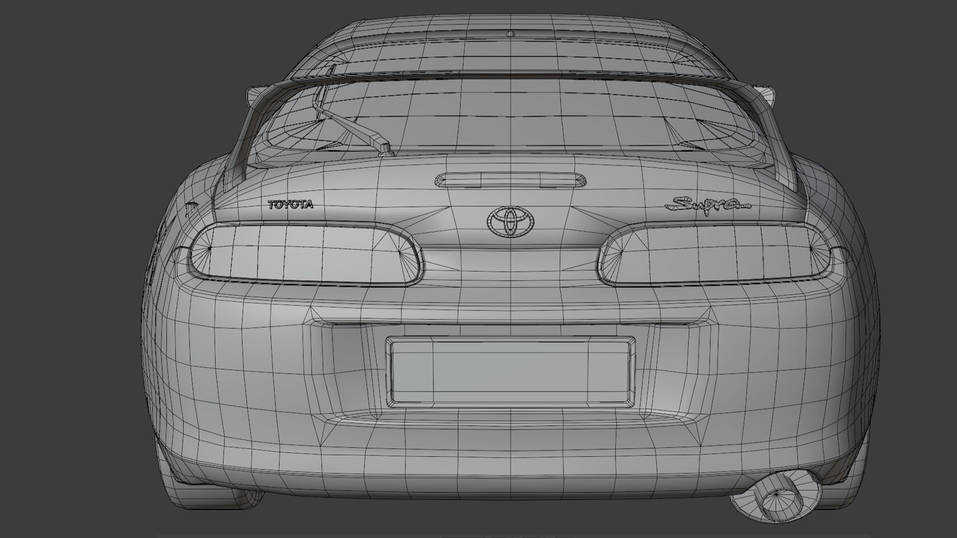 3D model Toyota Supra Mk 4 1989 Interior VR / AR / low-poly | CGTrader