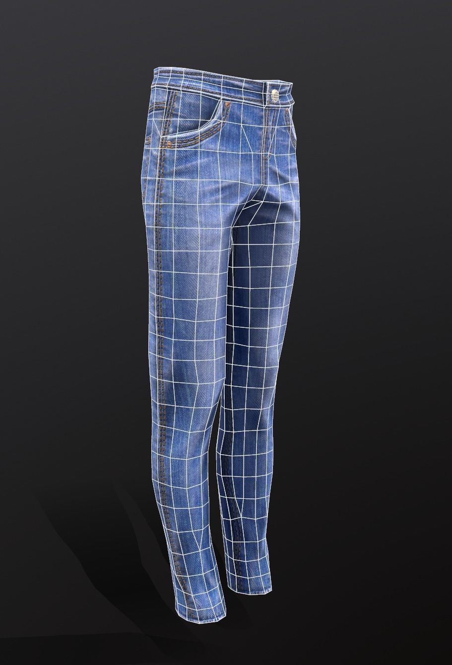 3D model skinny jeans for men VR / AR / low-poly | CGTrader