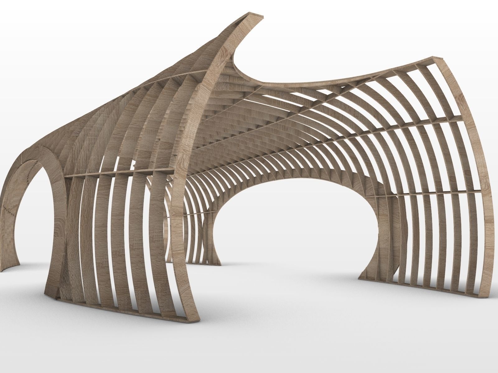 Parametric Pavilion 3D model | CGTrader