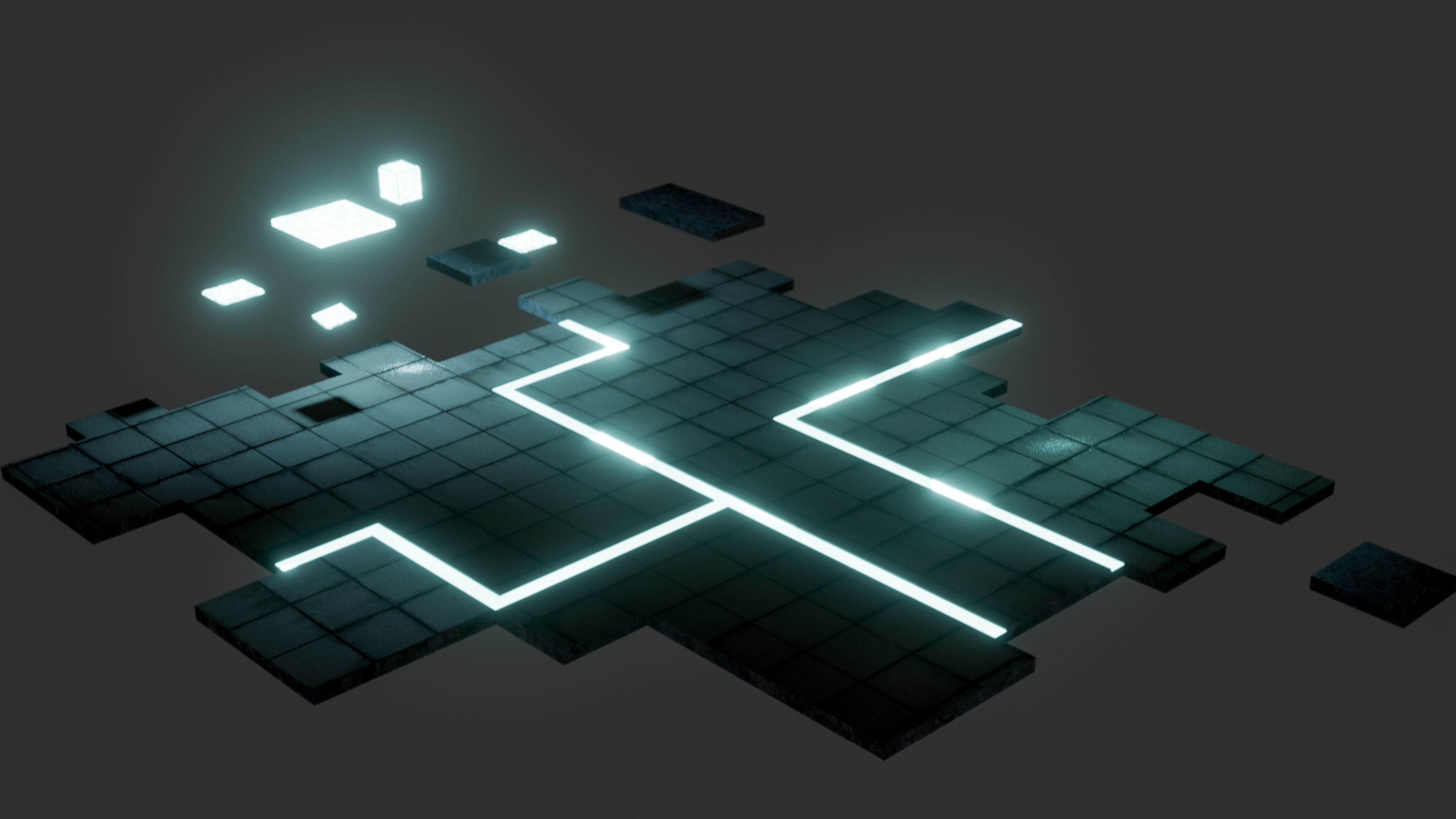 3D model Sci-Fi Platform in the void VR / AR / low-poly | CGTrader