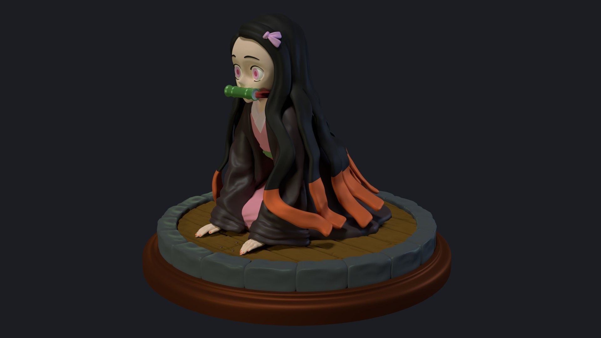 Kamado Nezuko - Child 3D model 3D printable | CGTrader