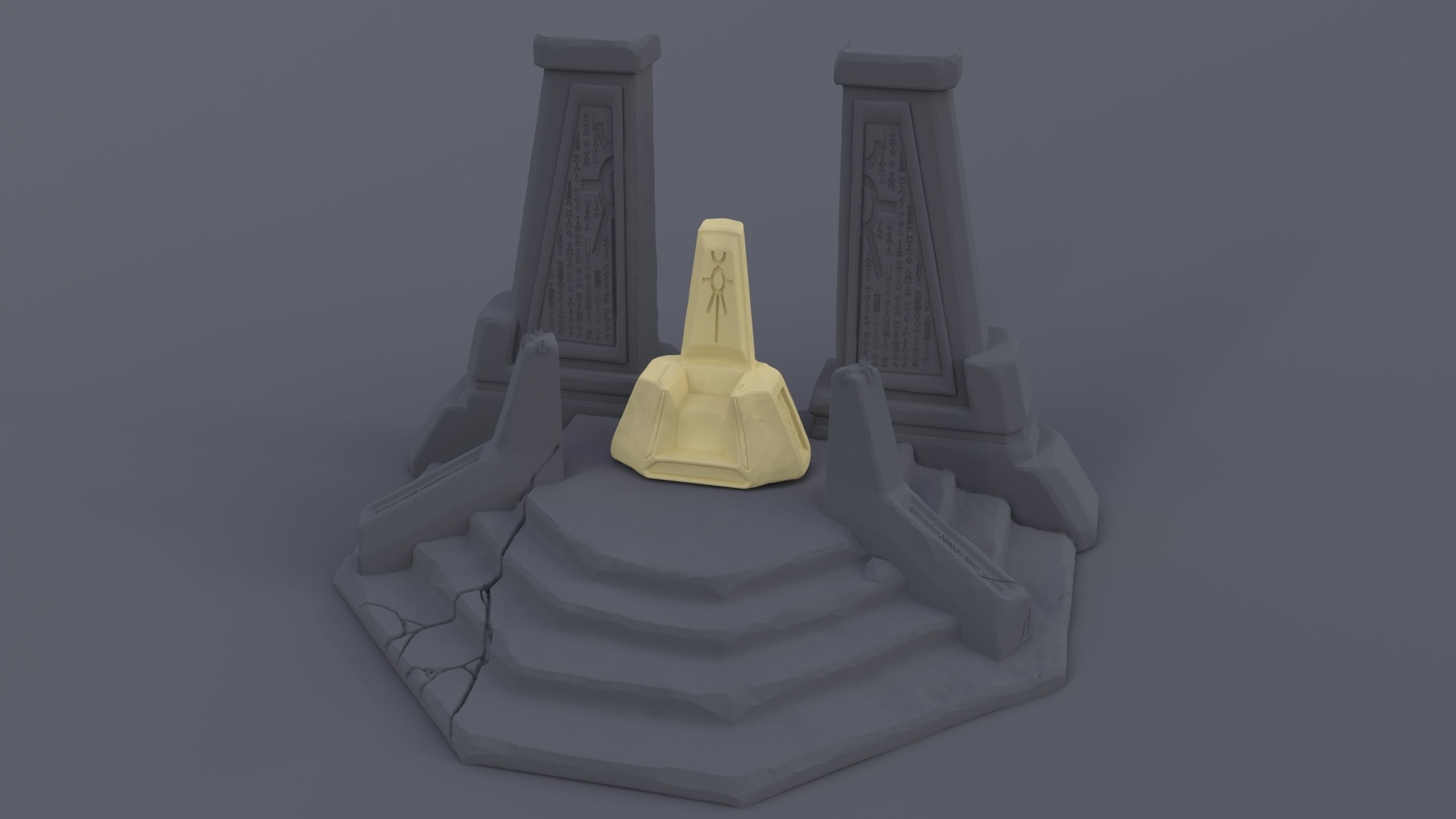 Necron throne room Warhammer 40000 3D model 3D printable | CGTrader
