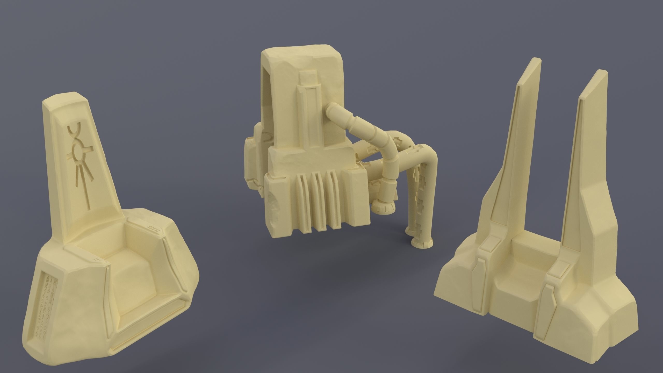 Necron throne room Warhammer 40000 3D model 3D printable | CGTrader