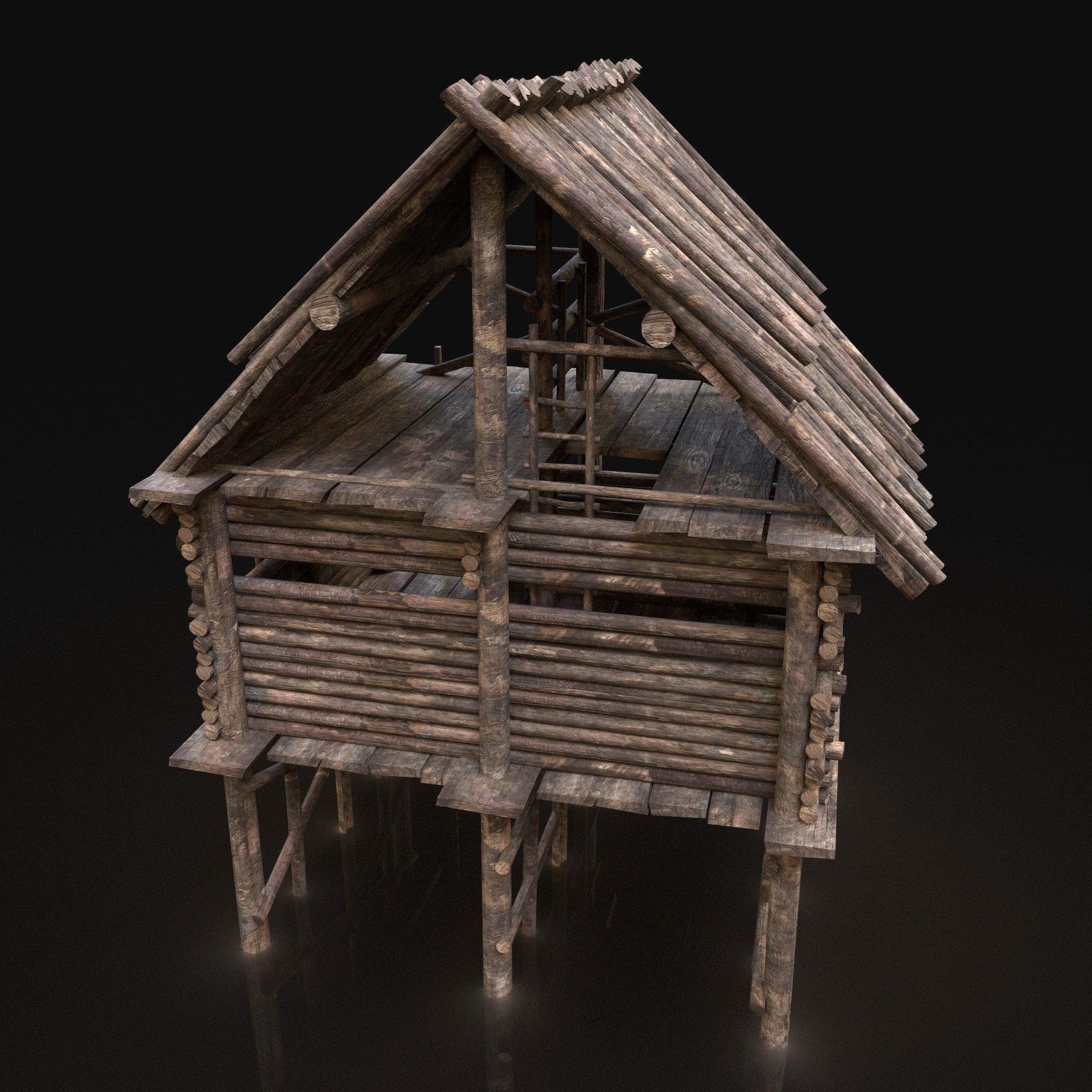 NEXT GEN AAA Forest Wooden Watchtower House Scouttower Log Cabin free ...