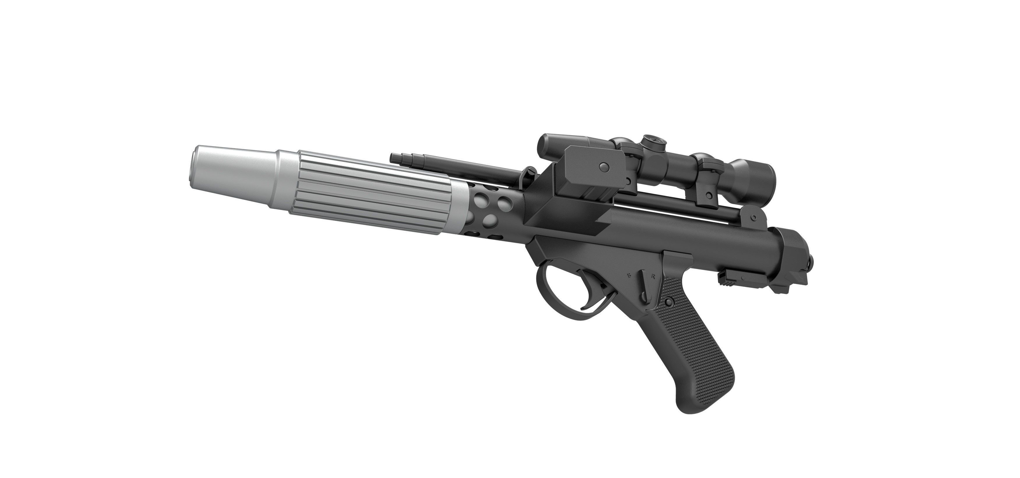 Rebel Fleet Trooper Blaster pistol DH-17 from Star Wars ROTJ 3D model ...