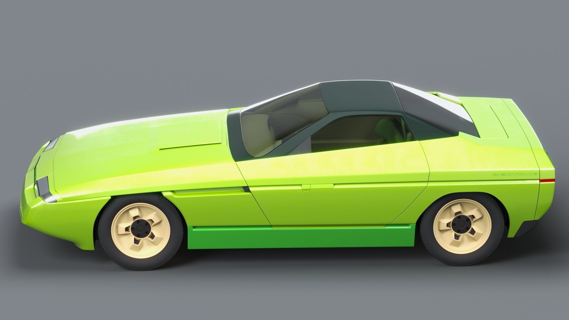 Bertone Corvette Ramarro 3D model | CGTrader
