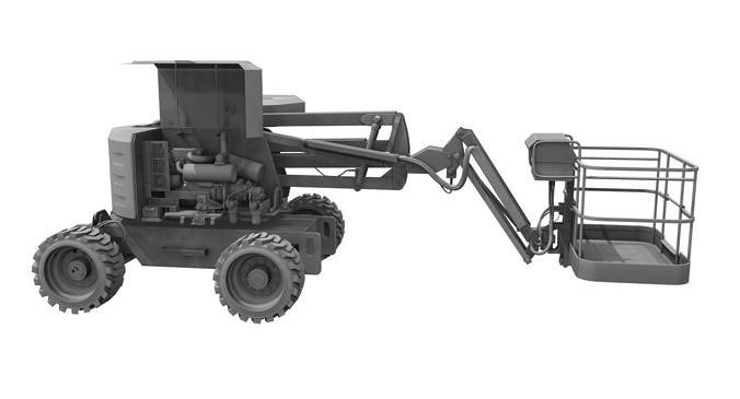 boom lift iiside detail 3d model 3D model | CGTrader