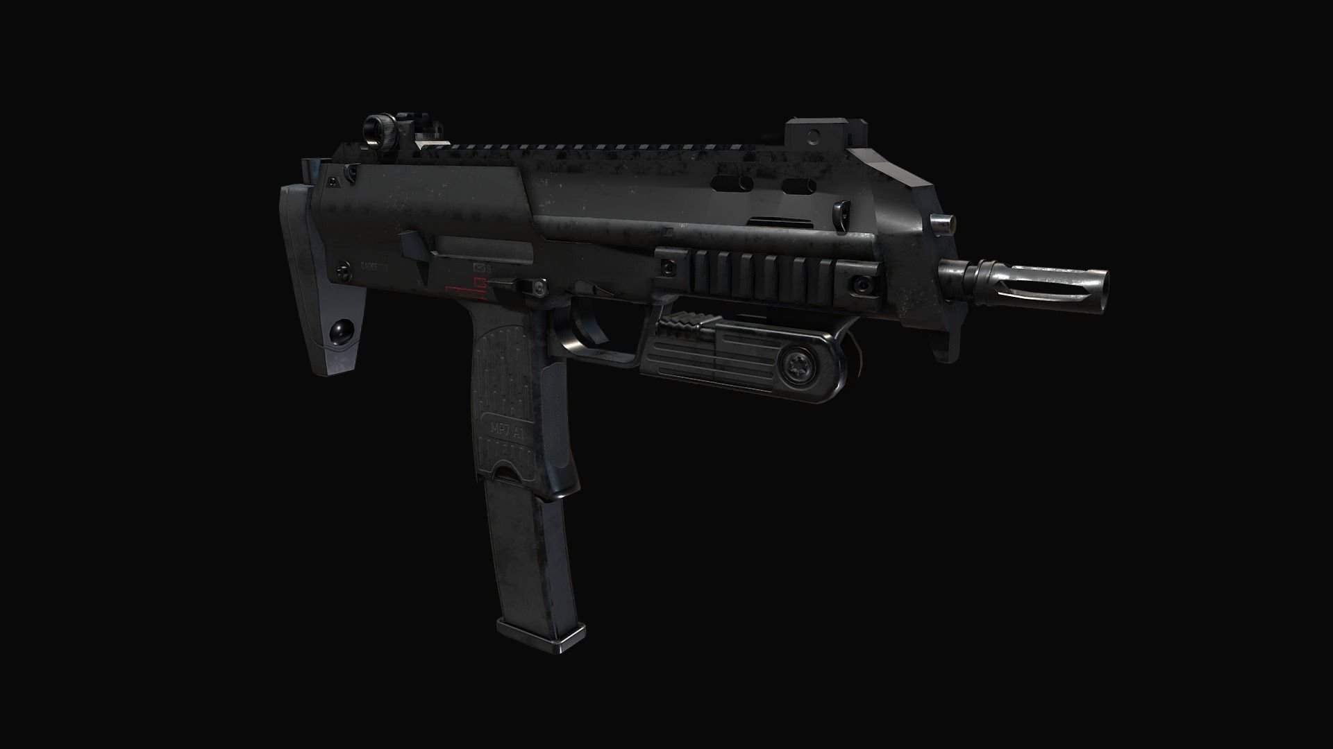 3D model SMT MP7 VR / AR / low-poly | CGTrader