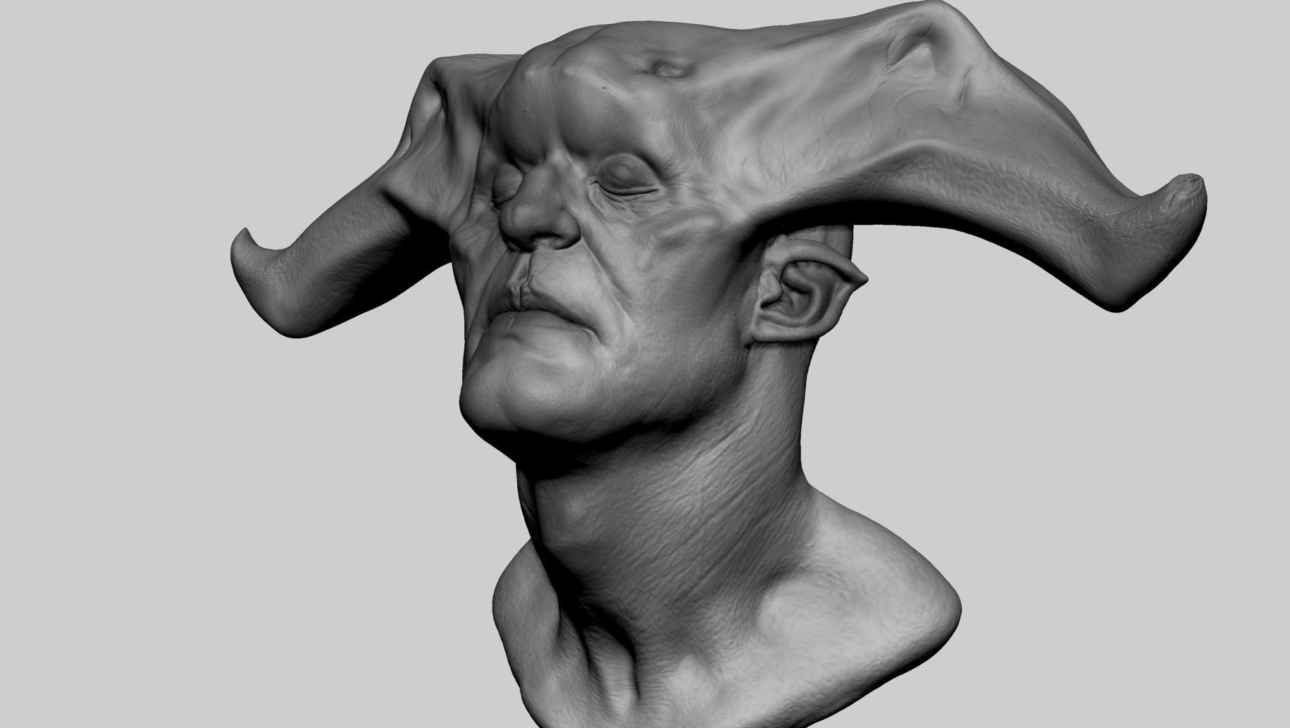 Fantasy Creature Head v6 3D model | CGTrader