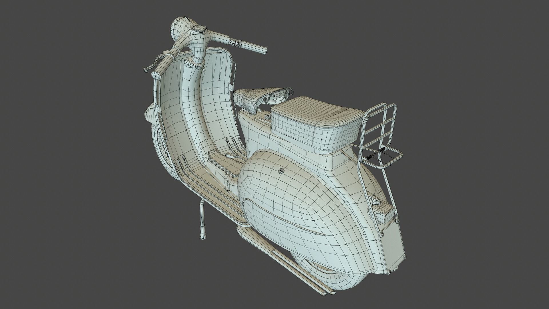 3D model Vespa Vintage Scooter VR / AR / low-poly | CGTrader