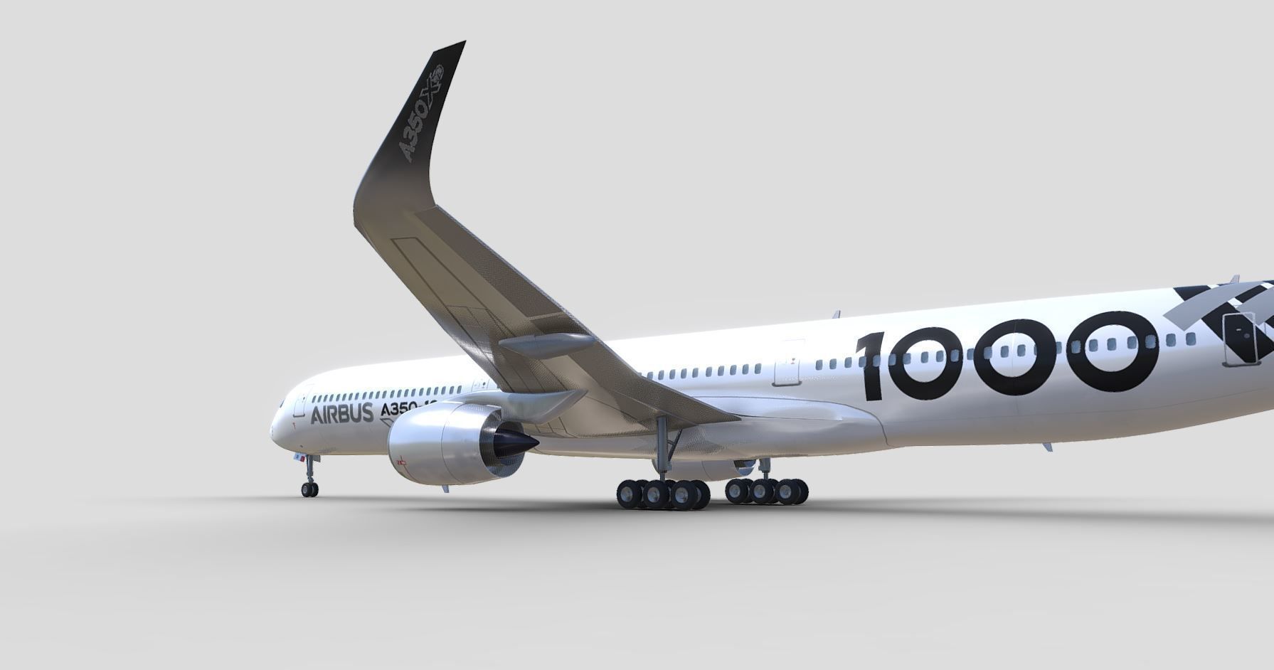 3D model Airbus A350-1000 XWB AIRBUS LIVERY VR / AR / low-poly | CGTrader