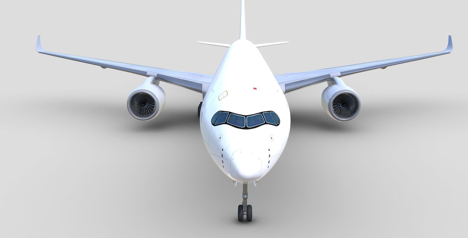 3D model Airbus A350-1000 XWB No LIVERY VR / AR / low-poly | CGTrader