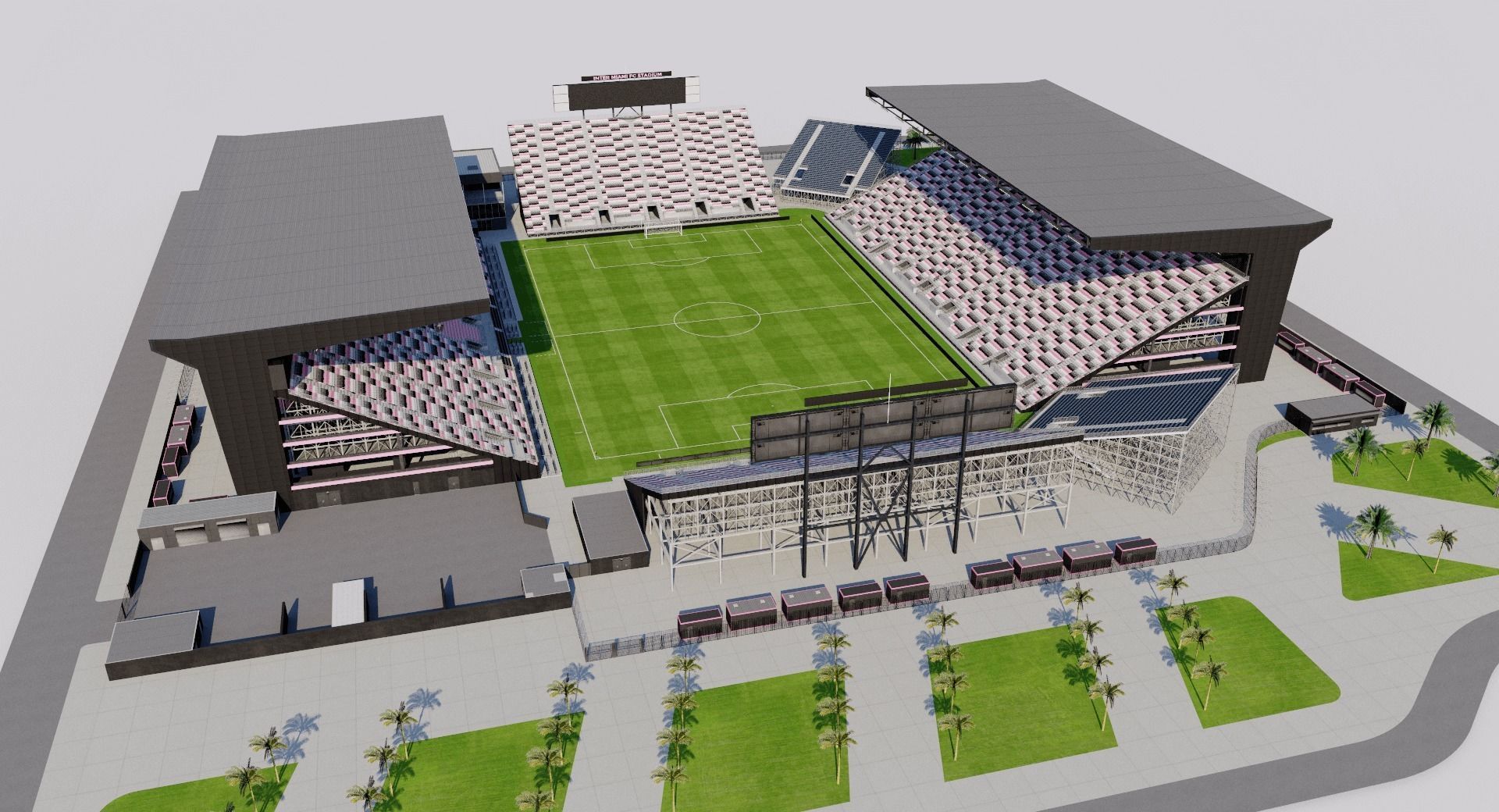 New Lockhart Stadium - Inter Miami CF USA 3D model | CGTrader