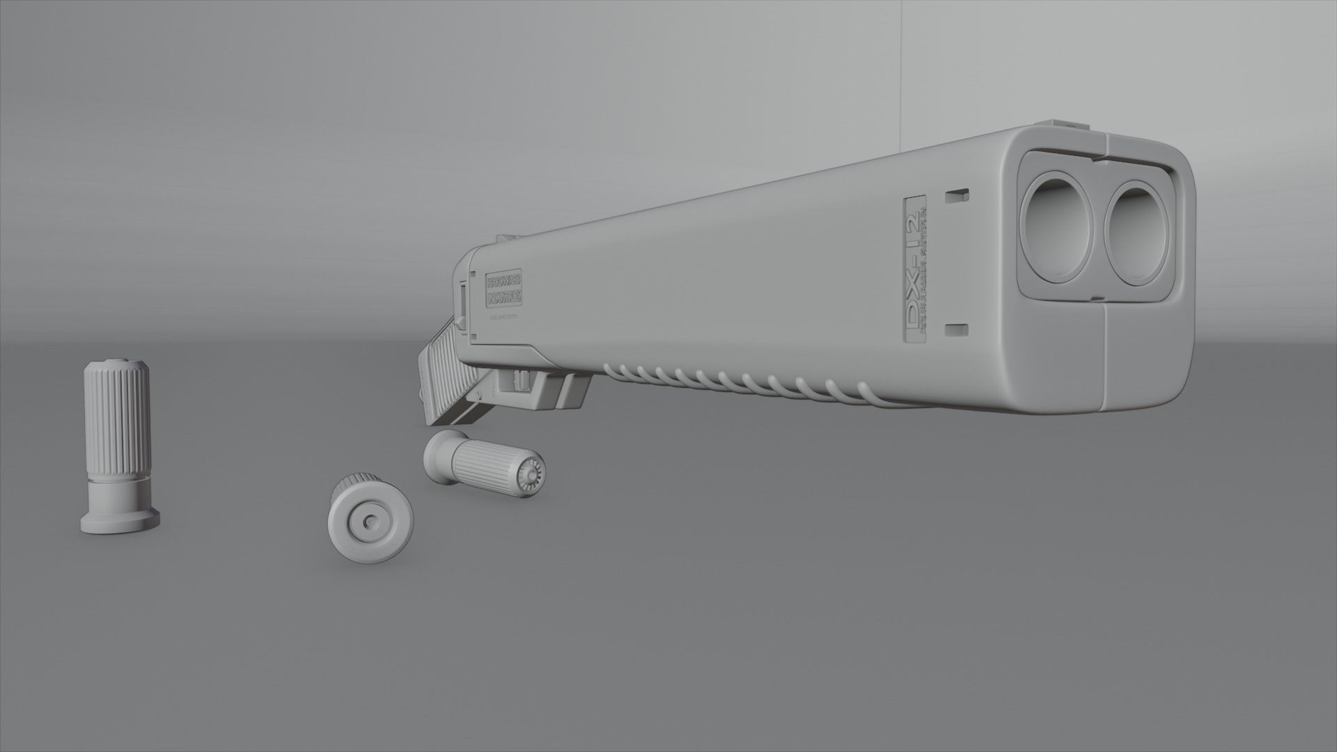 Shotgun DX-12 3D model | CGTrader