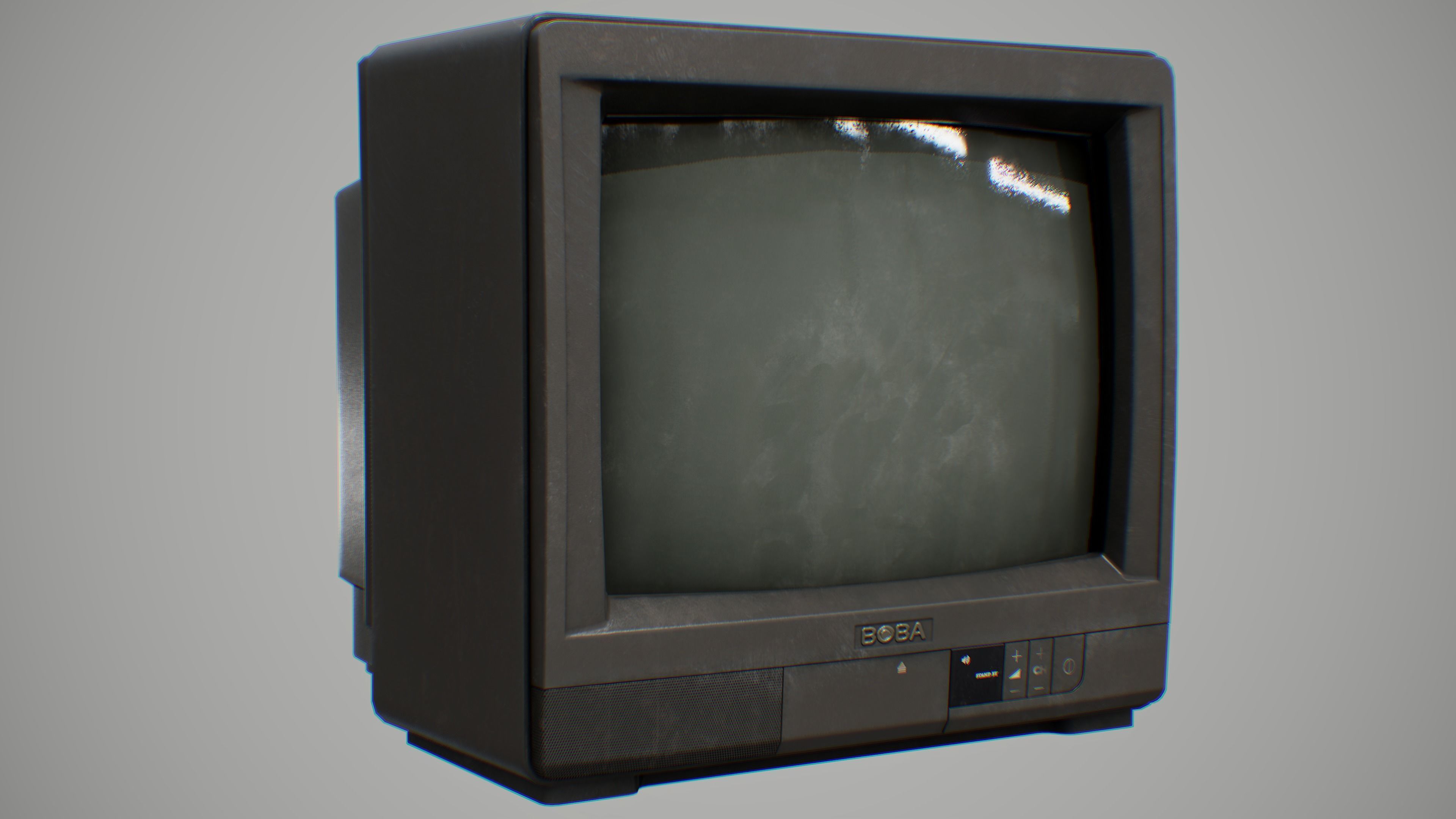 3D model 90s TV VR / AR / low-poly | CGTrader