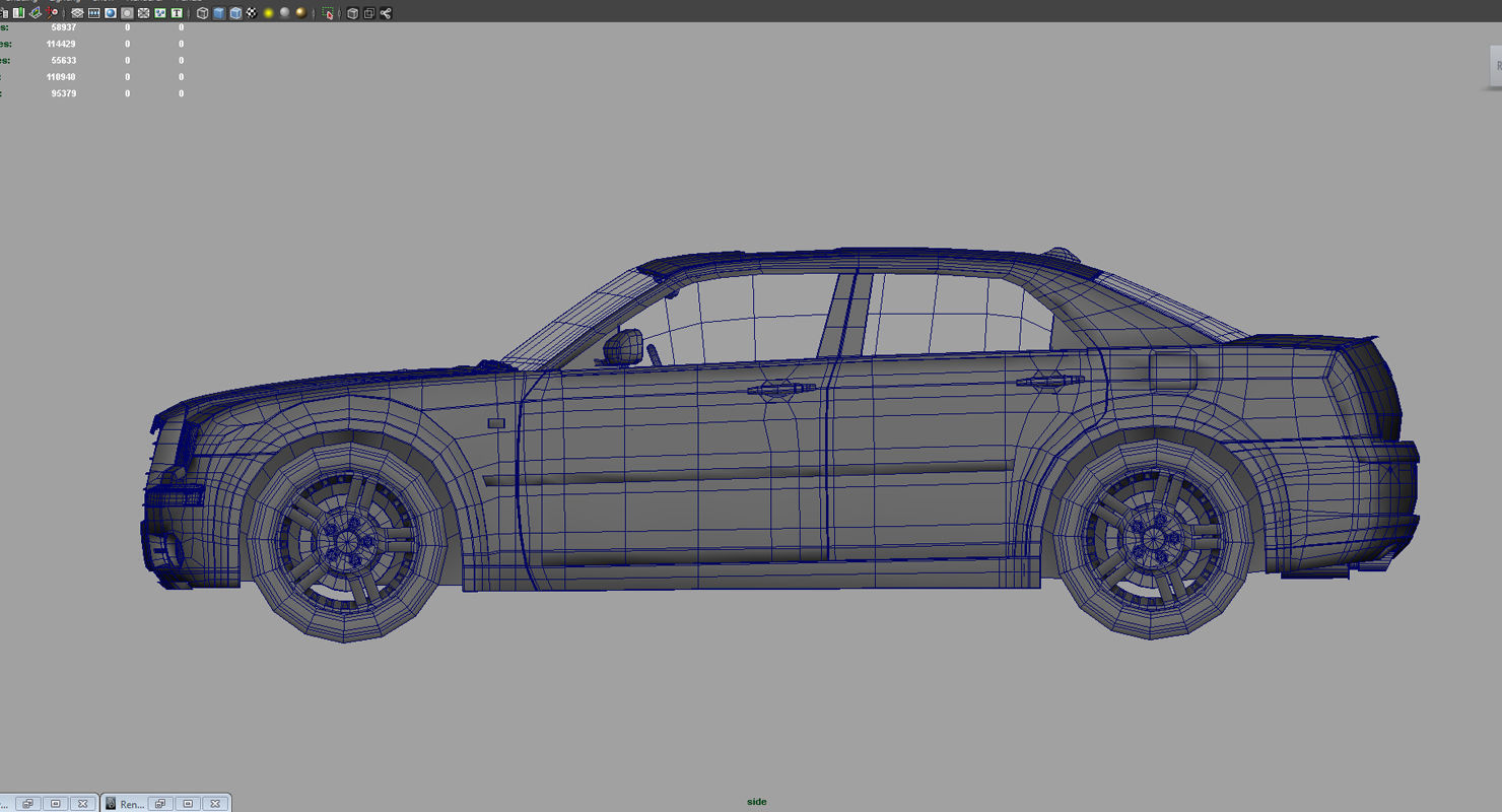 chrysler 300 car 3d model 3D model | CGTrader