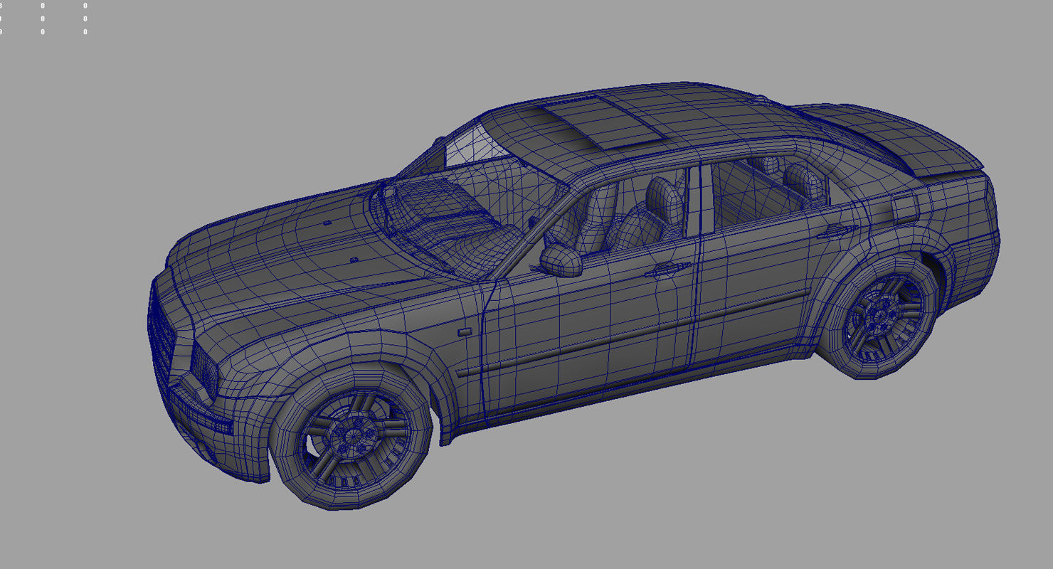 chrysler 300 car 3d model 3D model | CGTrader
